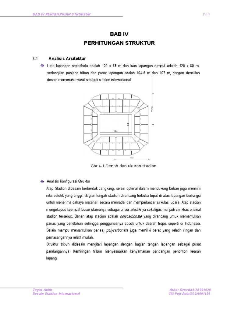 Perhitungan Struktur Tribun | PDF