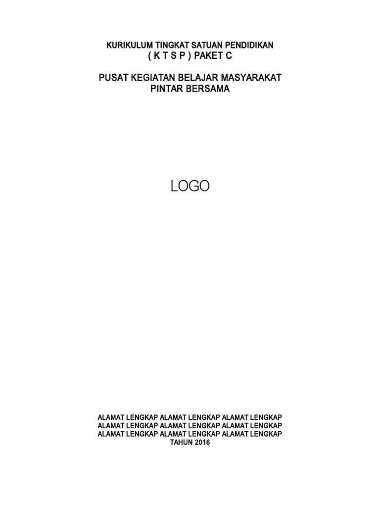 Dokumen I KTSP Paket C | PDF | Karier & Perkembangan