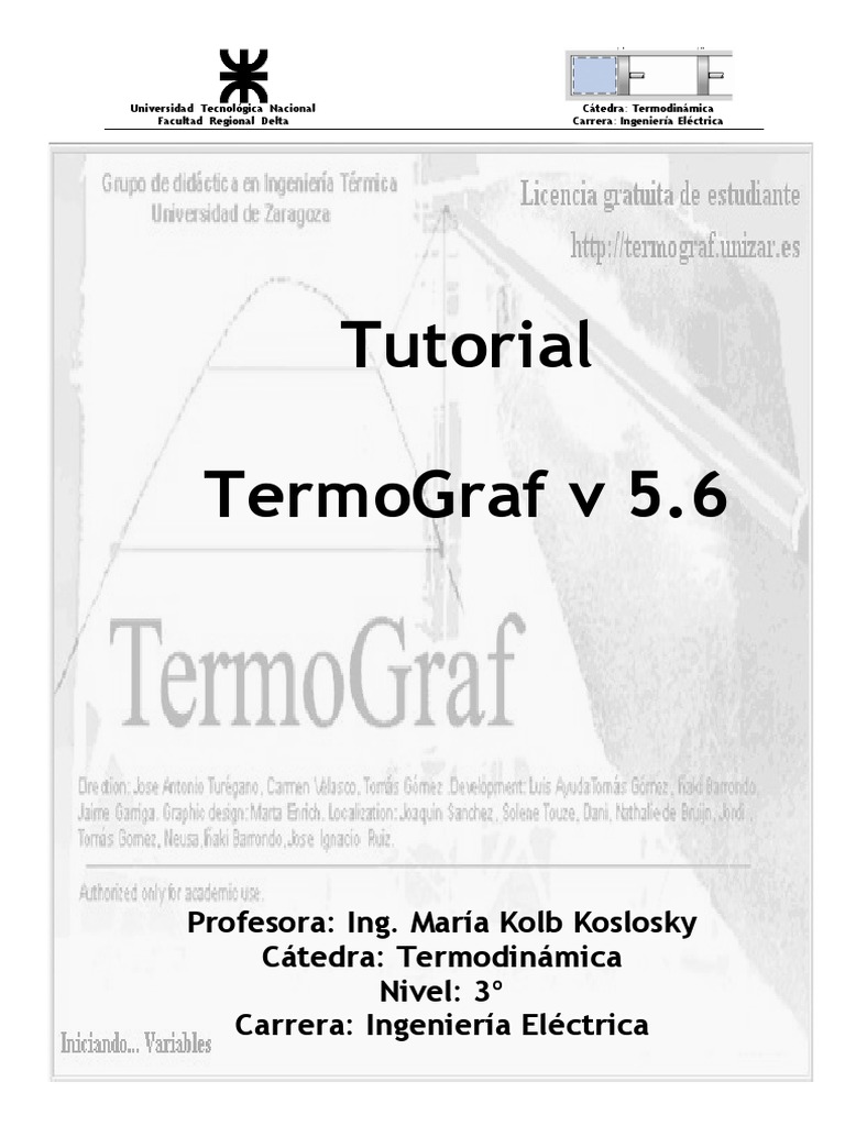 Tutorial de TermoGraf v5.6 | PDF | Point and Click | Termodinámica