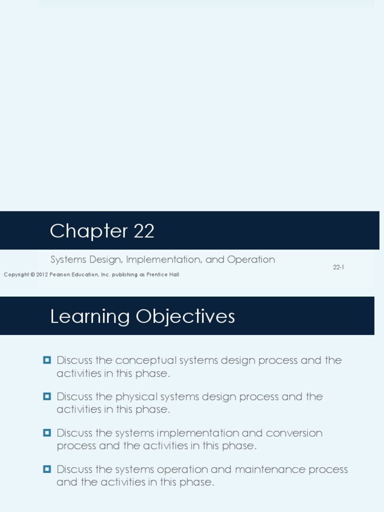 System Design Implementation and Operation - Chapter 22 | PDF | Areas Of Computer Science ...