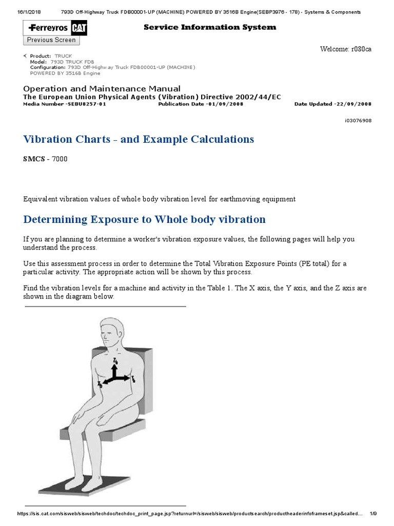 Vibration Charts - and Example Calculations | PDF | Loader (Equipment ...