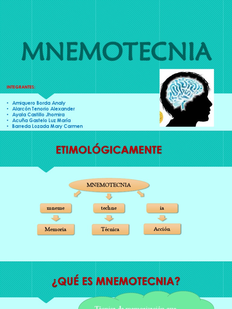 Mnemo Tec Nia | PDF | Mnemotécnico | Memoria