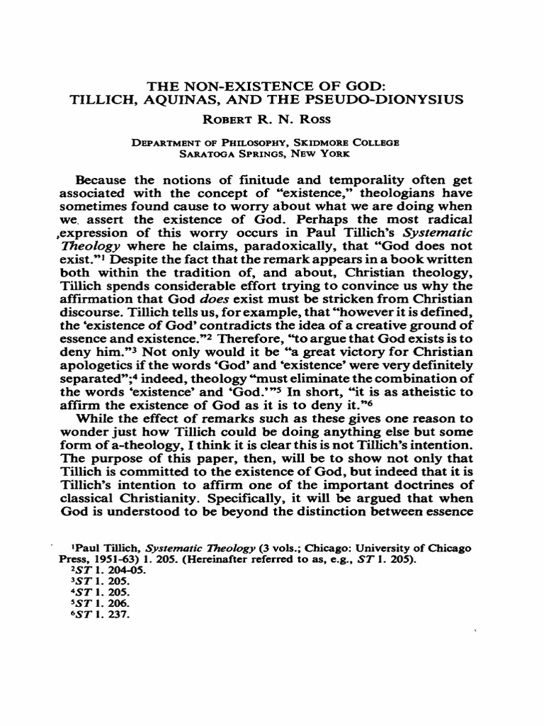 The Non-Existence of God | PDF | Existence Of God | Existence