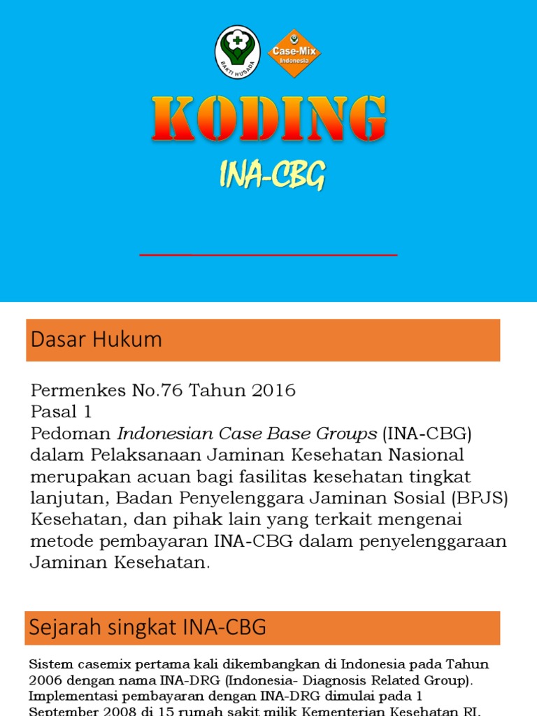 Koding Inacbg Apci Kemayoran | PDF