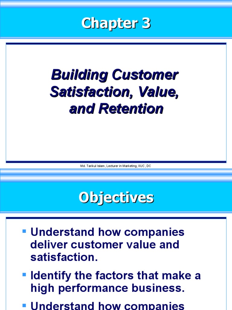 Building Customer Satisfaction, Value, and Retention | PDF | Customer ...
