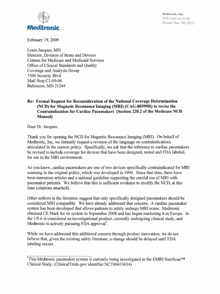 Letter Example | Download Free PDF | Magnetic Resonance Imaging ...