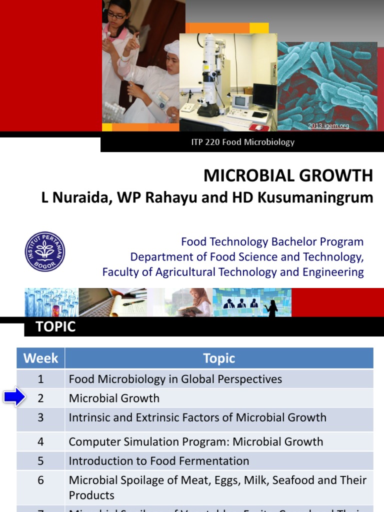 Mirobial Growth, Lecture 2-Revised WPR 2016 | PDF | Logarithm | Microorganism
