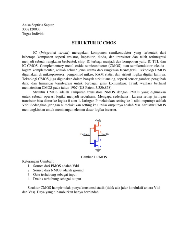 Struktur IC CMOS | PDF