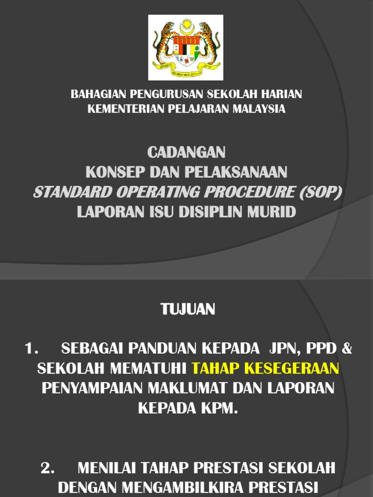 Sop-1-3-7-Laporan-Disiplin-23.3.2011 | PDF