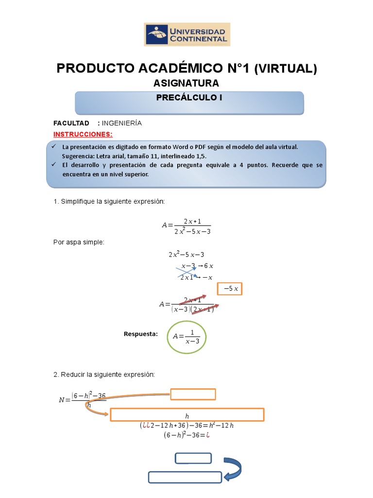 Ejercicios de Precálculo I Resueltos | PDF | Enseñanza de matemática ...