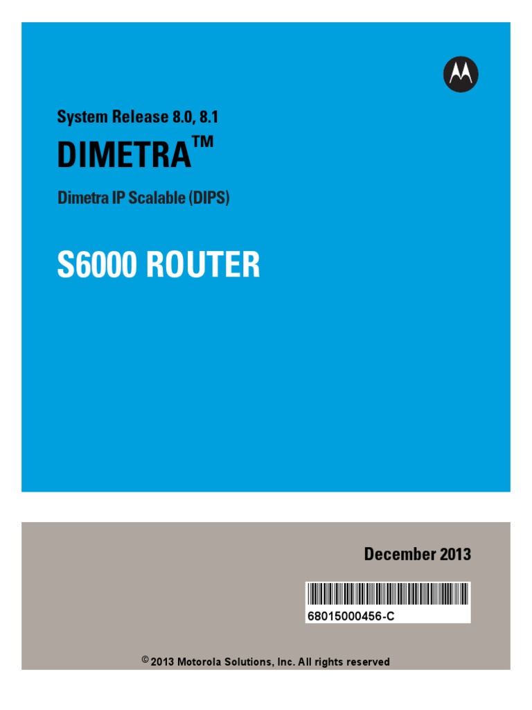 s6000 Router Dips - Revc | PDF | Router (Computing) | Computer Network