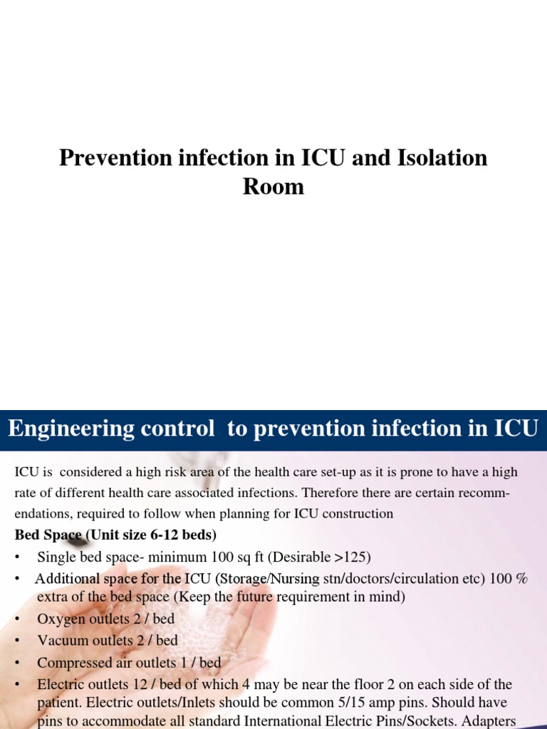 Prevention Infection in ICU and Isolation Room | PDF | Intensive Care ...