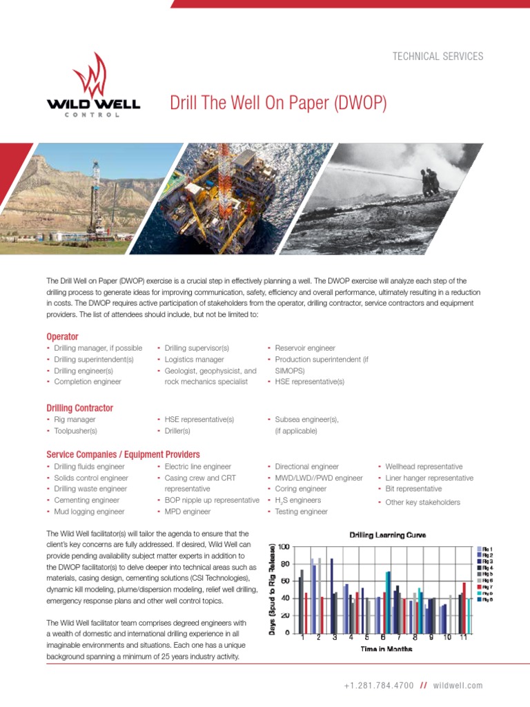Drill The Well On Paper | PDF | Emergency Management | Engineer