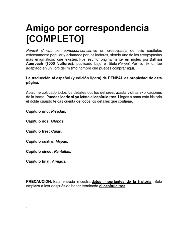 Amigo Por Correspondencia | PDF | Pedofilia | Amor Amigo Por Correspondencia | PDF | Pedofilia | Amor