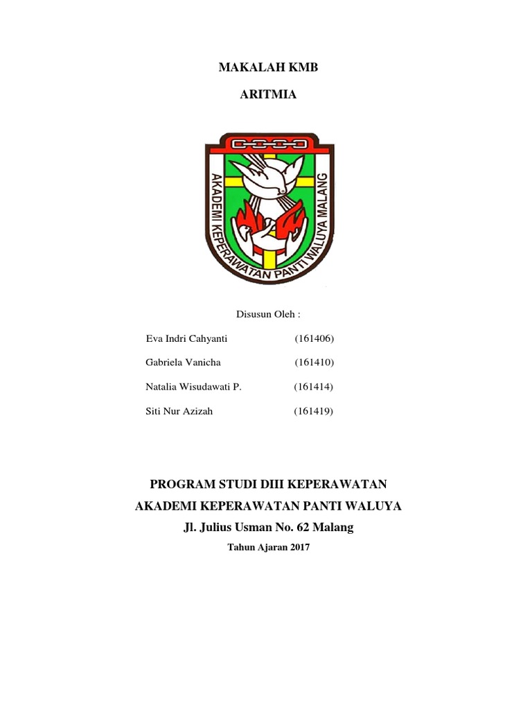 MAKALAH KMB Aritmia | PDF | Sains & Matematika