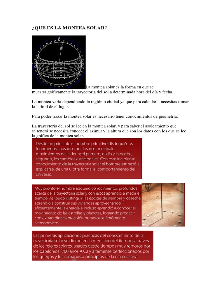 Que Es La Montea Solar