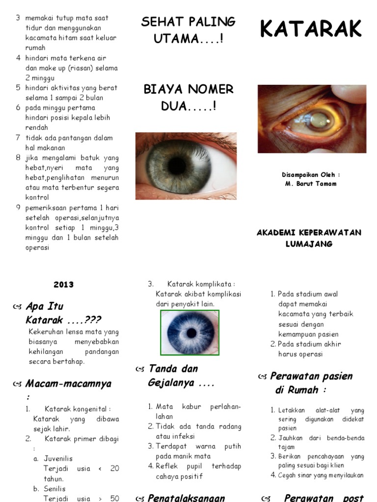 Leaflet Katarak | PDF