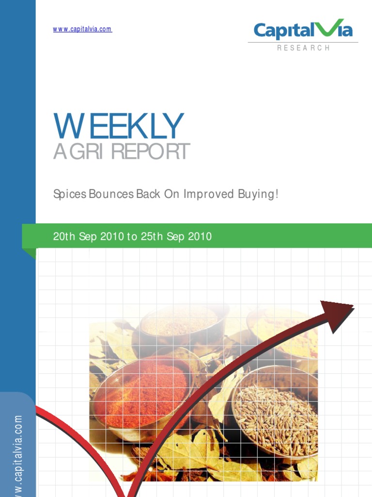 Agri Commodity Reports for the Week | Futures Contract | Stocks