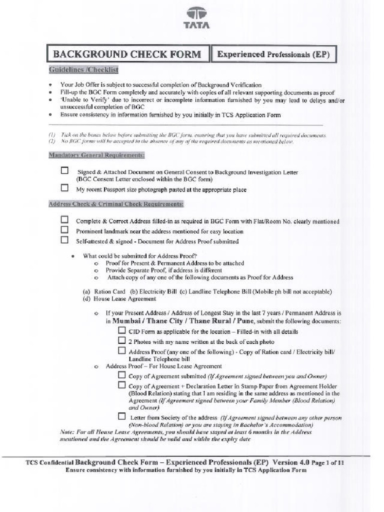 BGC Form Ep Revised Ver4.0 | PDF