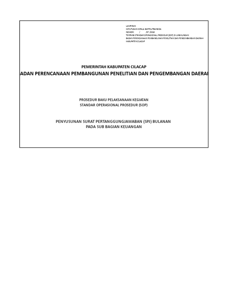 Penyusunan SPJ Bulanan (Ok) | PDF