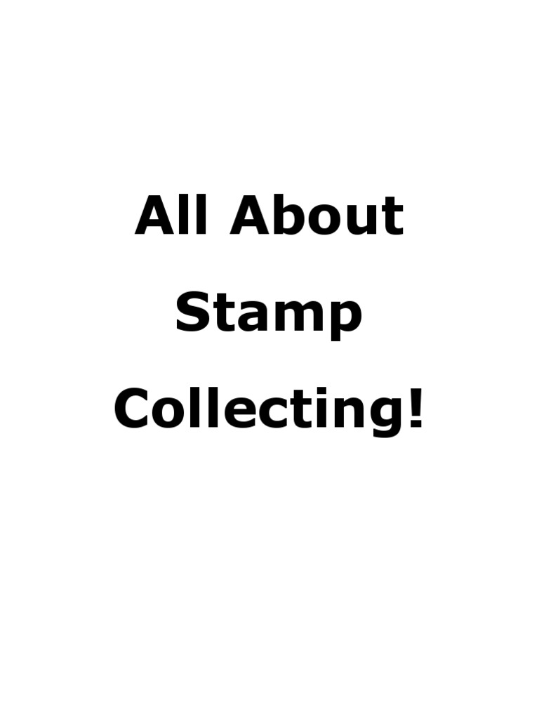 Stamp Collecting | PDF | Postage Stamp | Postal System