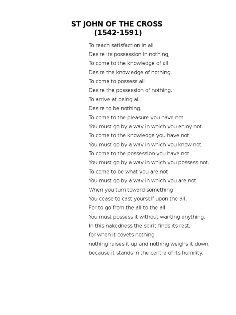 ST John of The Cross | PDF