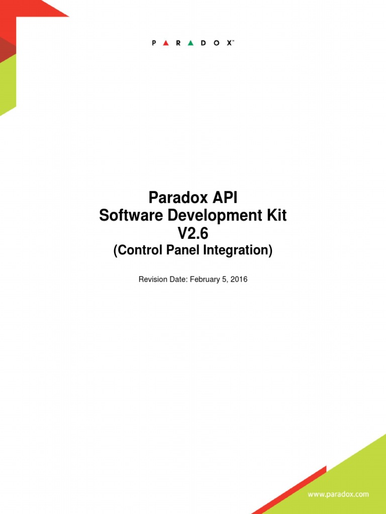 Paradox API | Download Free PDF | Ip Address | Port (Computer Networking)