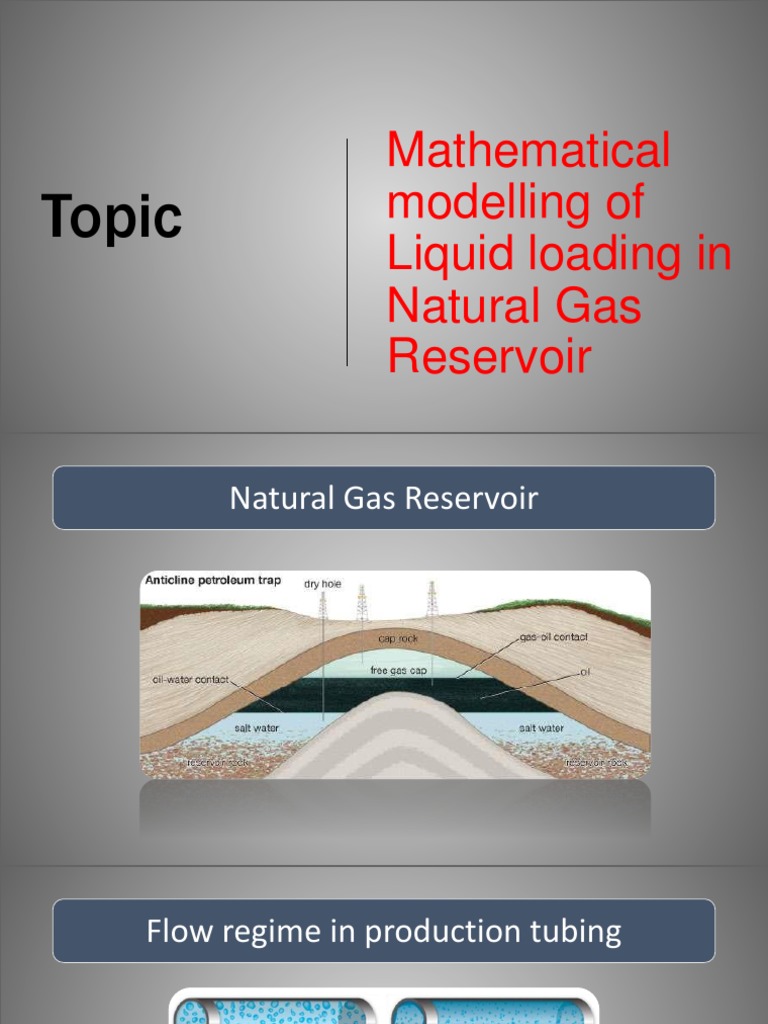 Topic: Mathematical Modelling of Liquid Loading in Natural Gas ...