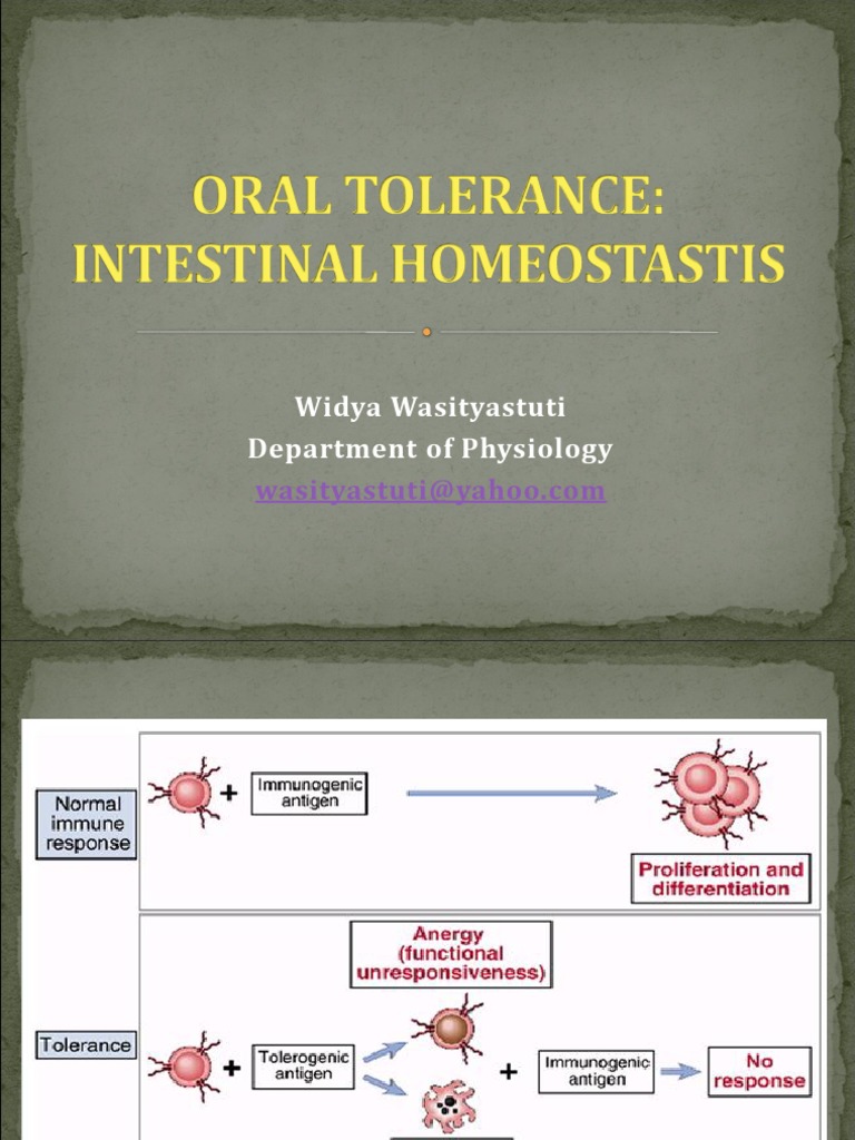 Oral Tolerance in Gut Immunity | PDF | Immune Tolerance | T Helper Cell