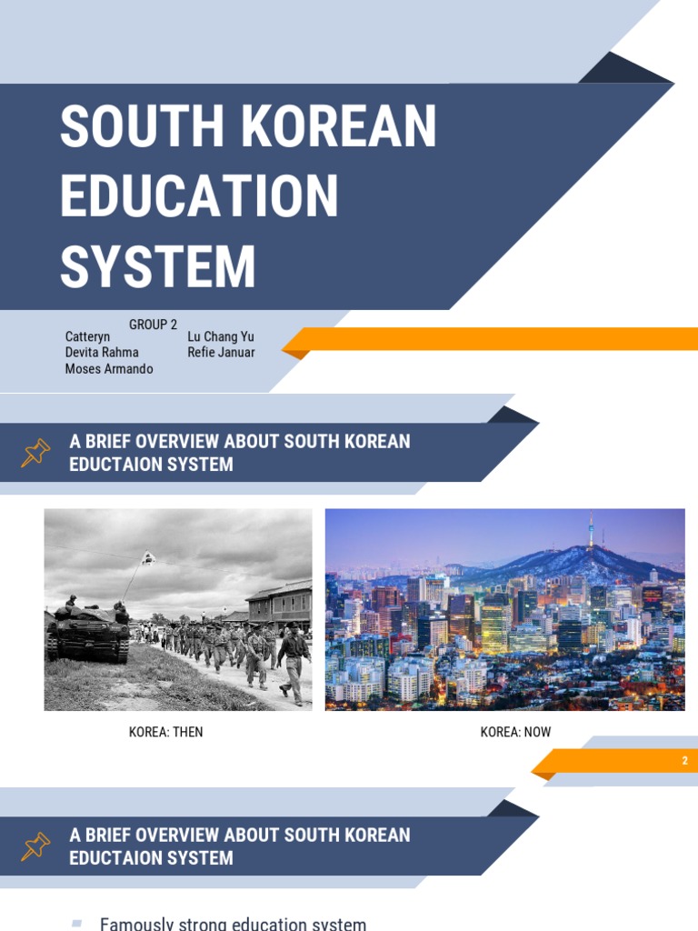 South Korean Education System: Catteryn Devita Rahma Moses Armando Lu ...