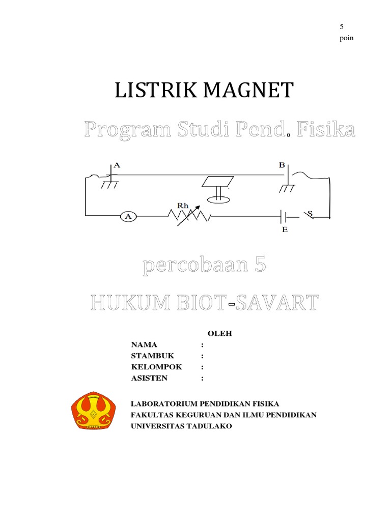 LKM 5 Lismag Hukum Biot-Savart | PDF