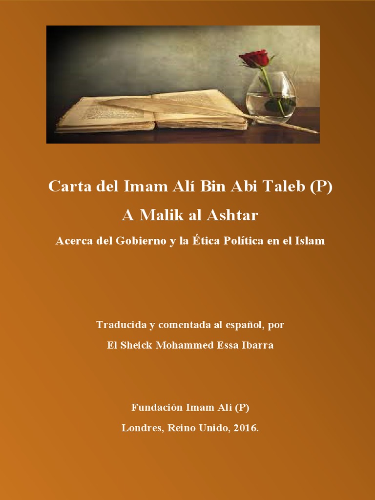 Carta Del Imam Alí Bin Abi Taleb A Malik Al Ashtar | PDF | Perdón | El ...