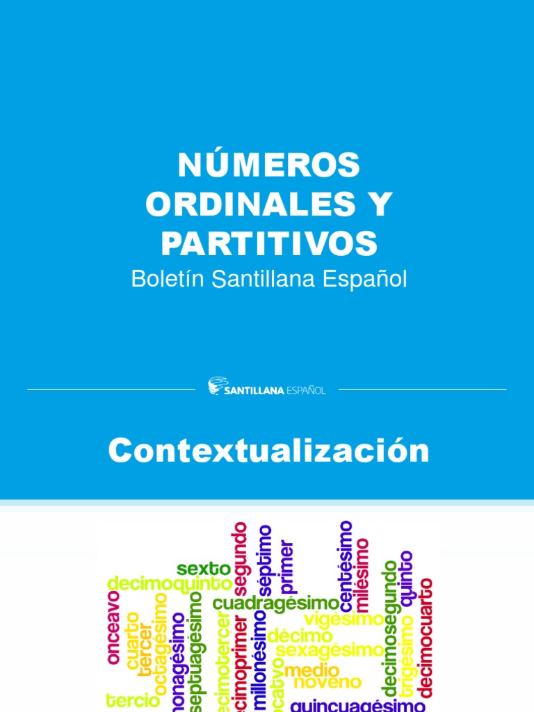 Numeros Ordinales y Partitivos | PDF | Deportes