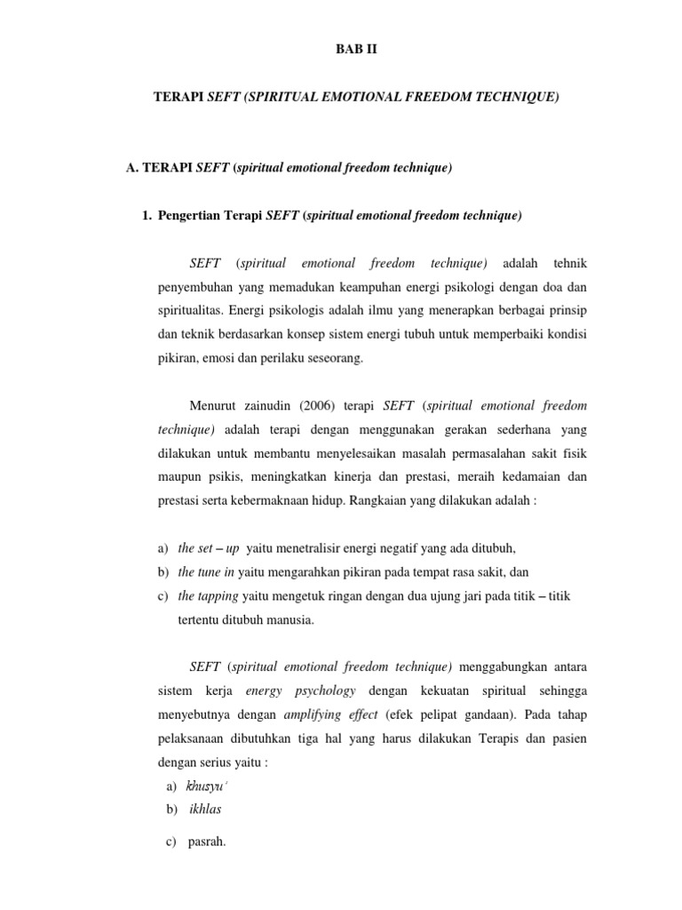 Terapi Seft | PDF