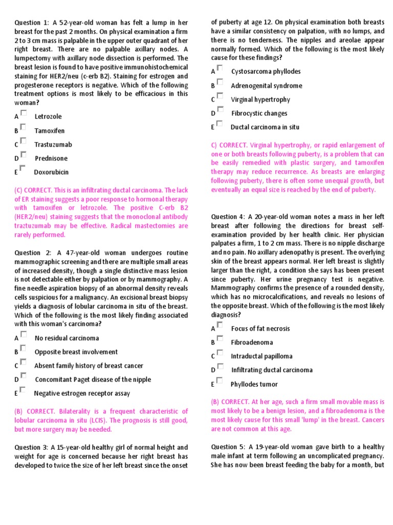 Breast Q | PDF | Breast Cancer | Carcinoma