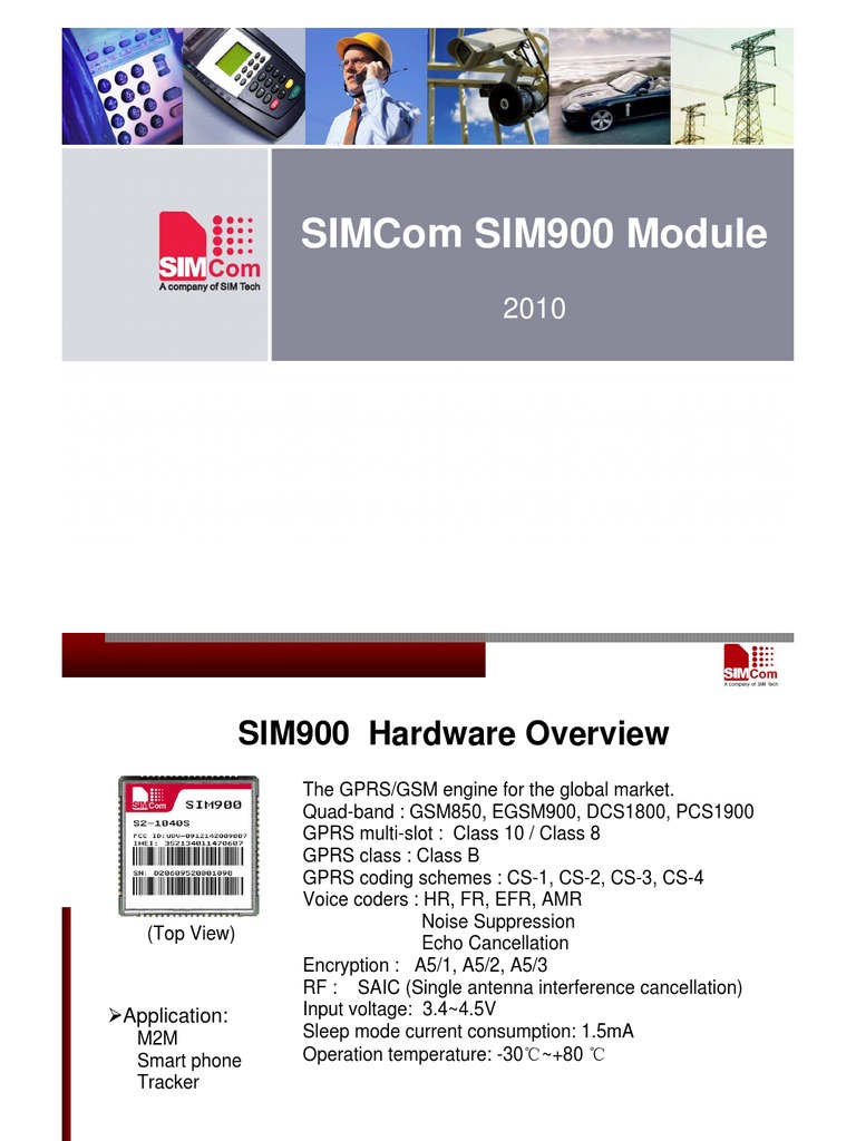 Simcom Sim900 Module 2010 | PDF | Transmission Control Protocol | General Packet Radio Service