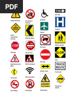 Botswana Road Traffic Signs | PDF | Traffic | Driving