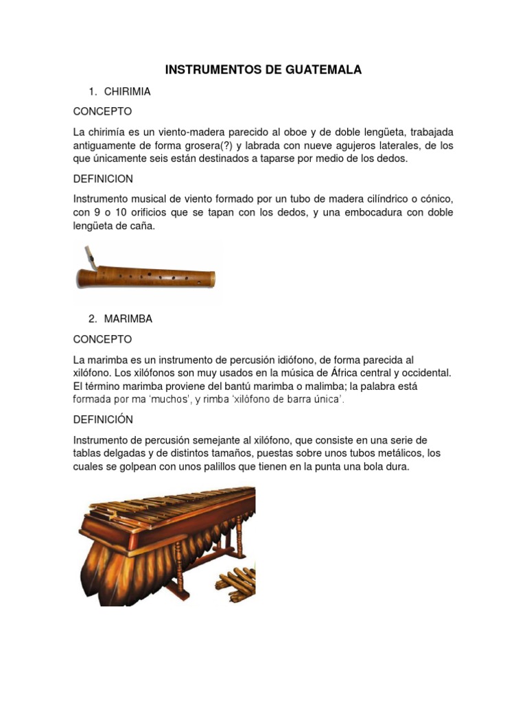 Instrumentos de Guatemala | PDF