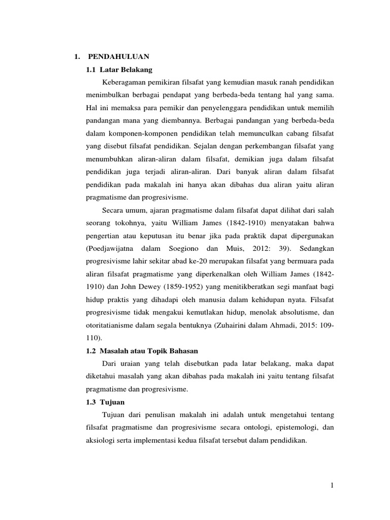 Makalah 4 Pragmatisme Dan Progresivisme | PDF | Politik | Filsafat