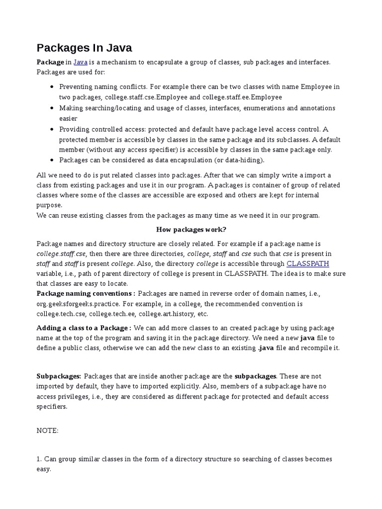 Lecture 1 Pdf Class Computer Programming Java Programming Language