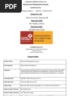 Restaurant Management System | PDF
