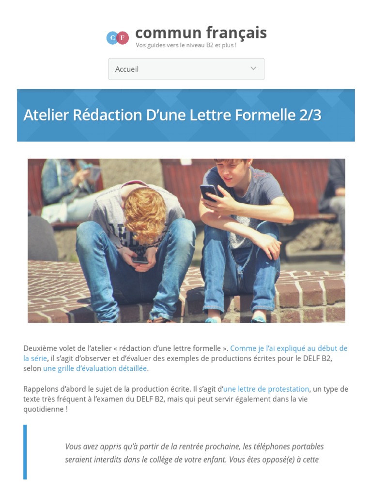 Lettre de protestation au collège B2 | PDF | Écoles | Langues