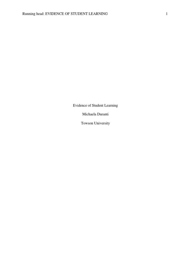 Evidence of Student Learning Assessment Plan | PDF | Educational ...