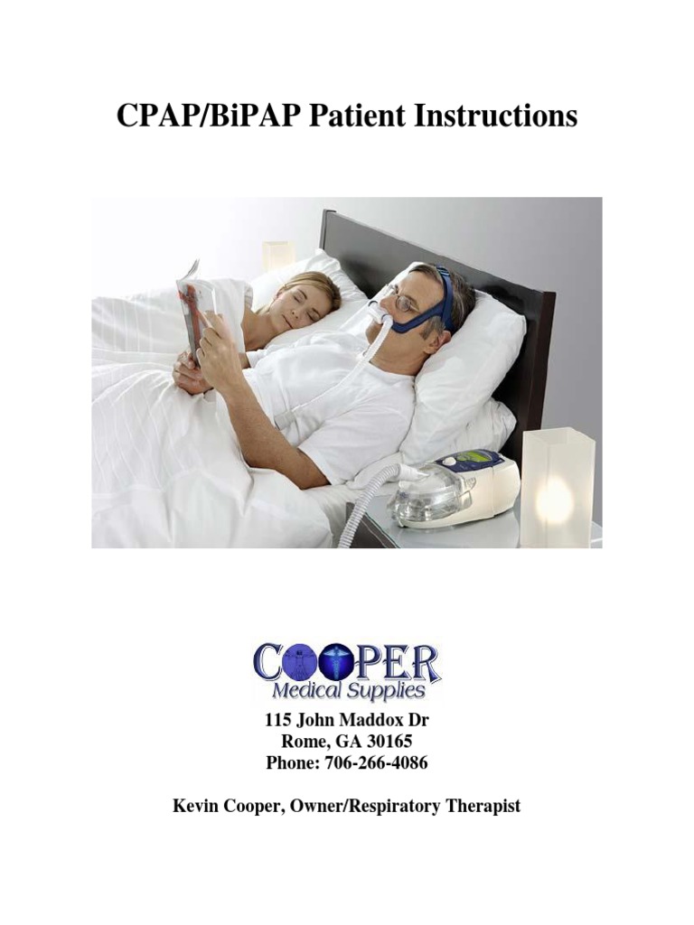 CPAP Patient Instructions | PDF | Nature
