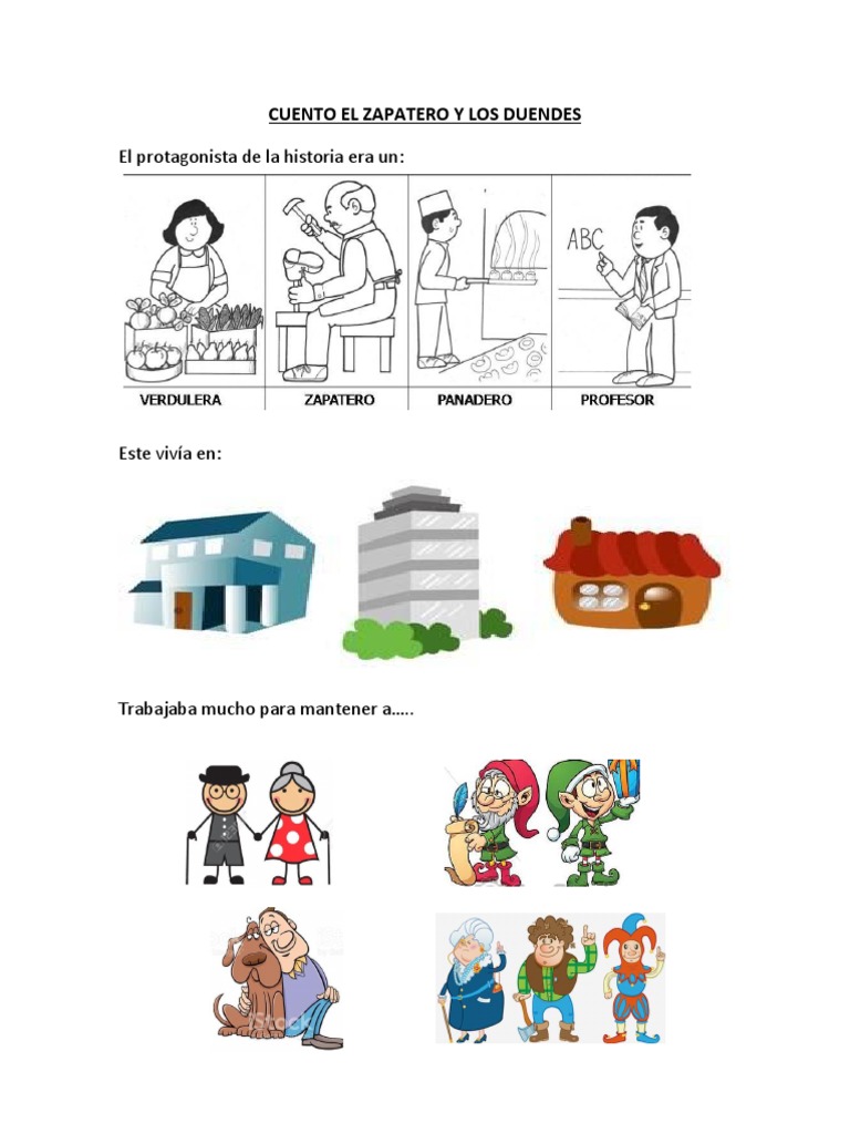 Cuento El Zapatero y Los Duendes | PDF