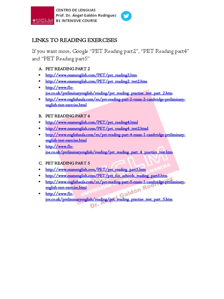 Reading Links To Practice PDF | PDF