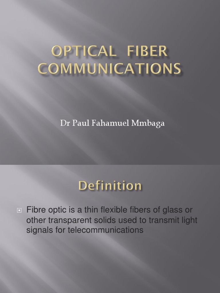 Optic Fiber Communications | PDF | Optical Fiber | Refraction