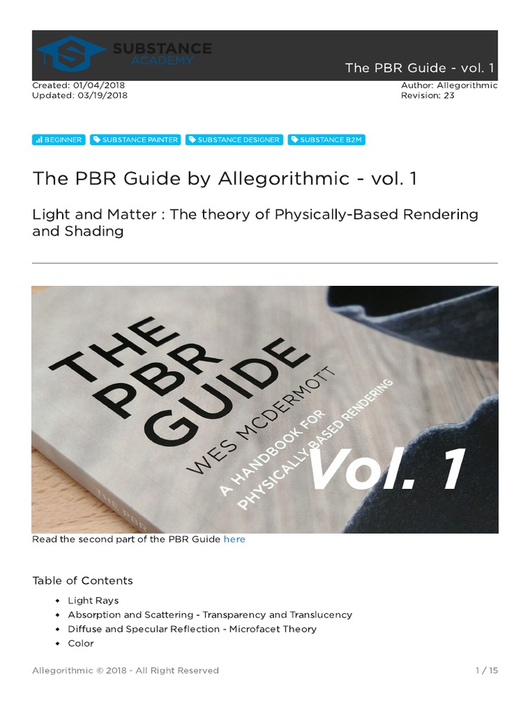 The PBR Guide Vol 1 PDF | PDF