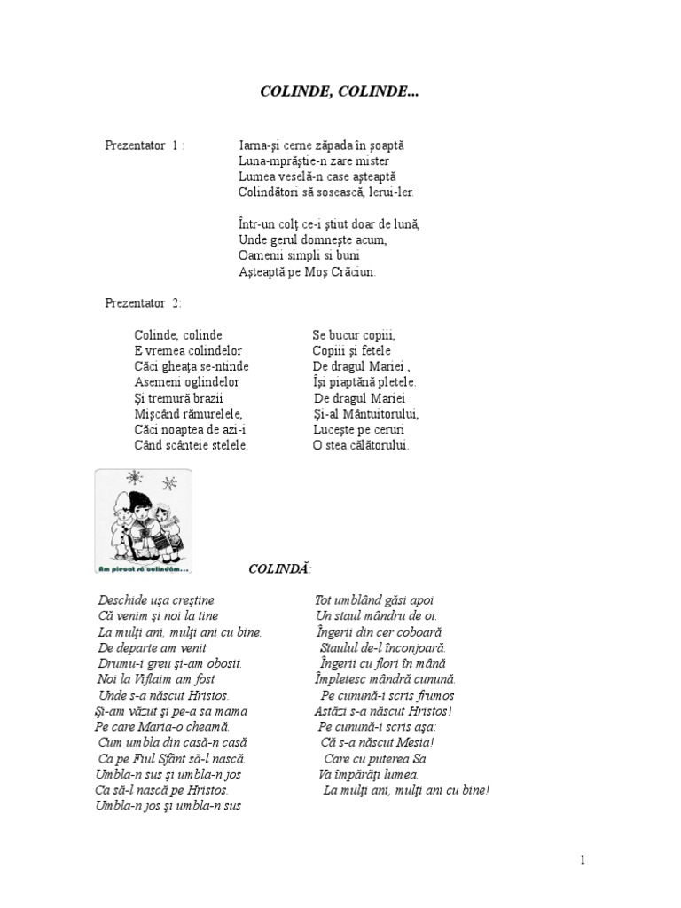 Colinde, Colinde | PDF