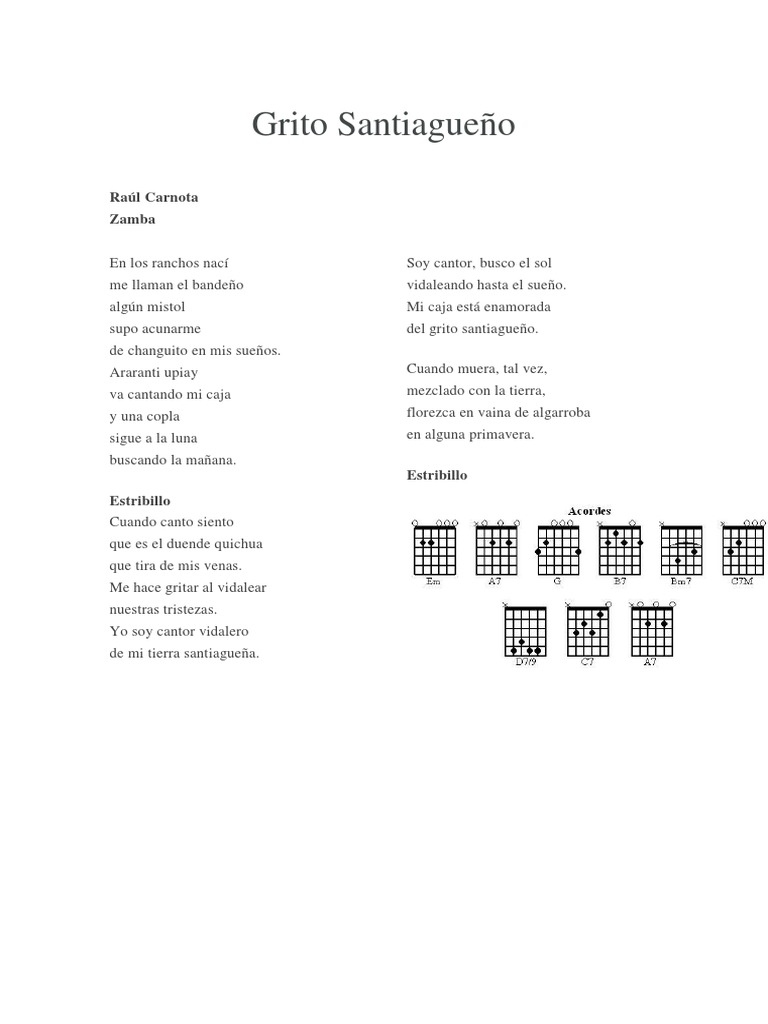 Grito Santiagueño Pdf